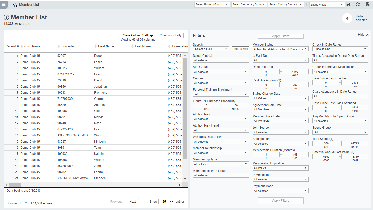 Member List – Easalytics